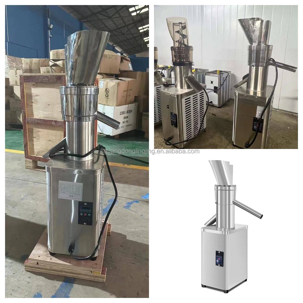 1200W Stainless Steel Commercial Orange Juice Cold Press Juicer Machine ...