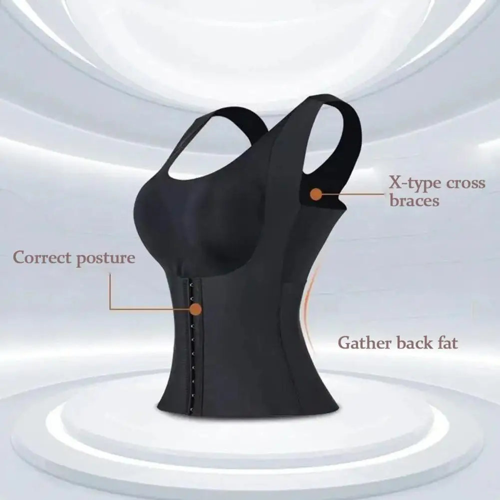 Women Redutive Girdle Posture Corrector Bra Seamless Underwear Sheath ...