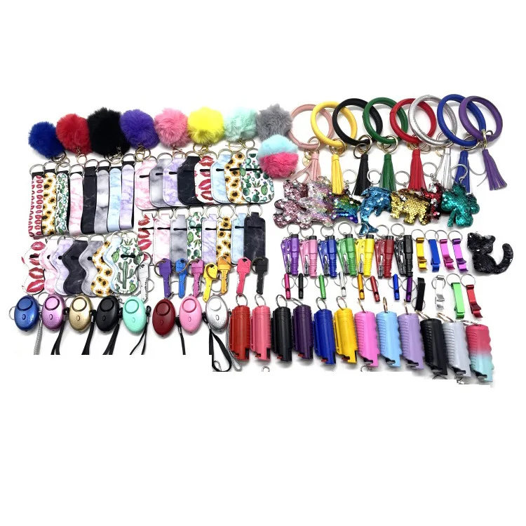 Hot Selling Diy Self Defense Safety For Women Safety Keychain Set ...