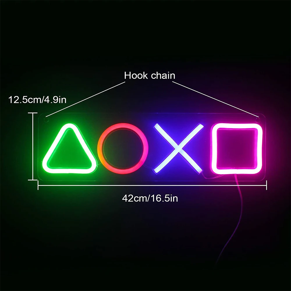 Gaming Neon Lights Signs Game Icon Lamp Atmosphere Light Ktv Ornament ...