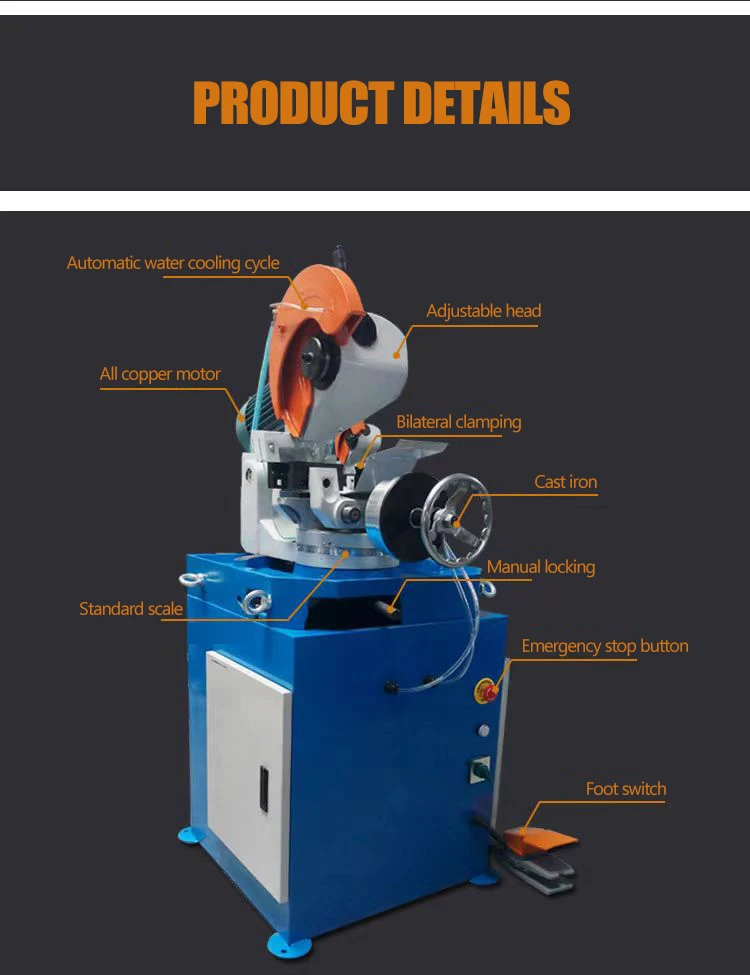 315 Pneumatic Metal Pipe Cutting Machine, 45 Degree Angle Cutting ...