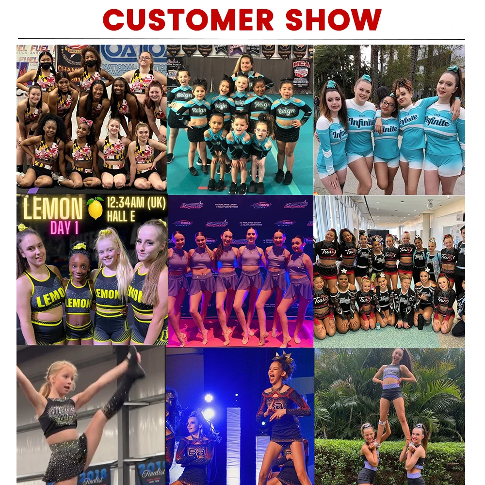Custom Youth Sublimation Shiny Cheerleading Costumes Cheerleading ...
