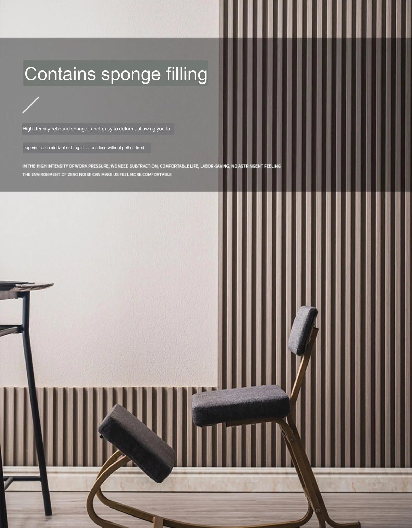 Kid Chair Office Chair Ergonomic Kneeling Chair With Backrest Thick ...