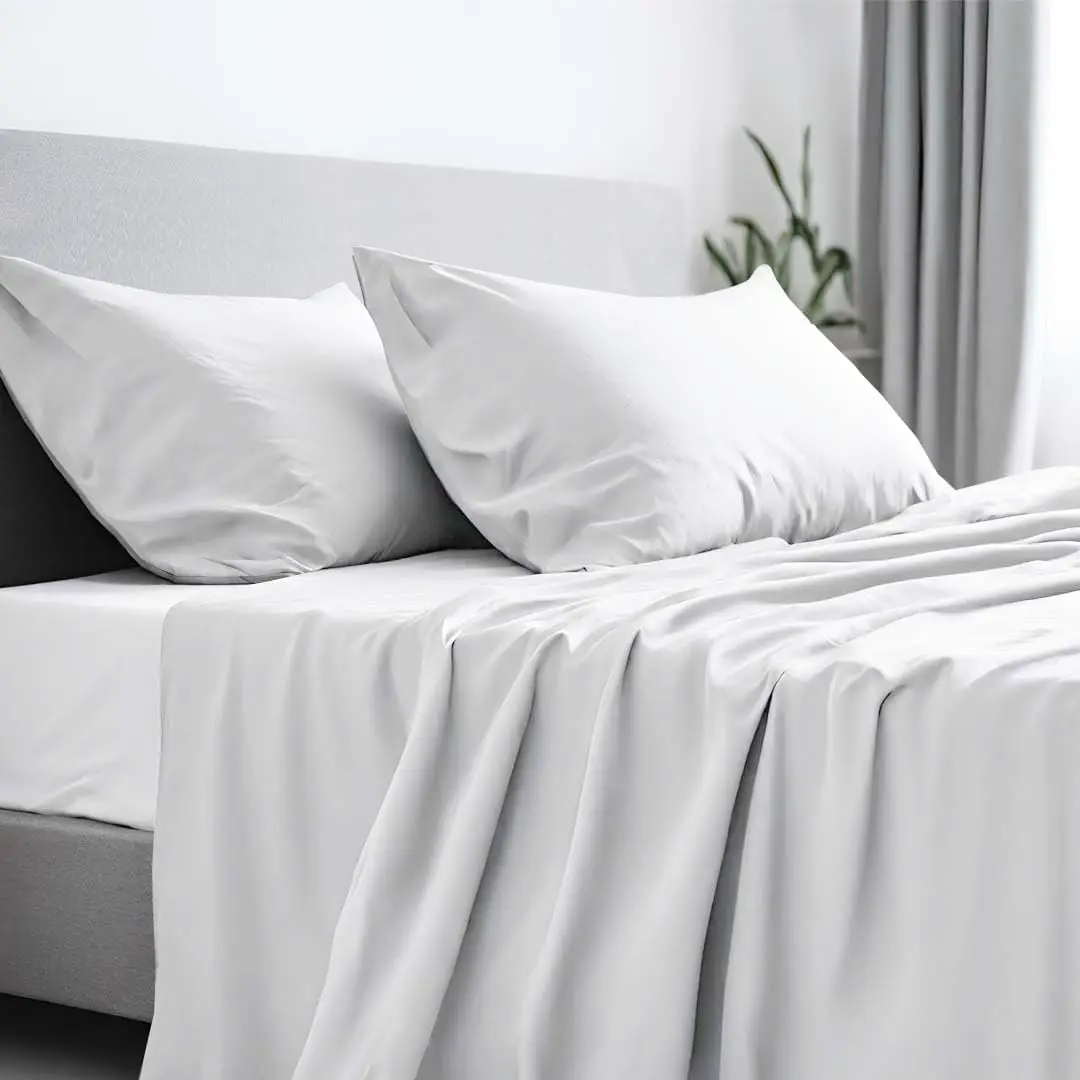 High Quality Modern Style Bed Sheet Set Solid Color Simple Style ...