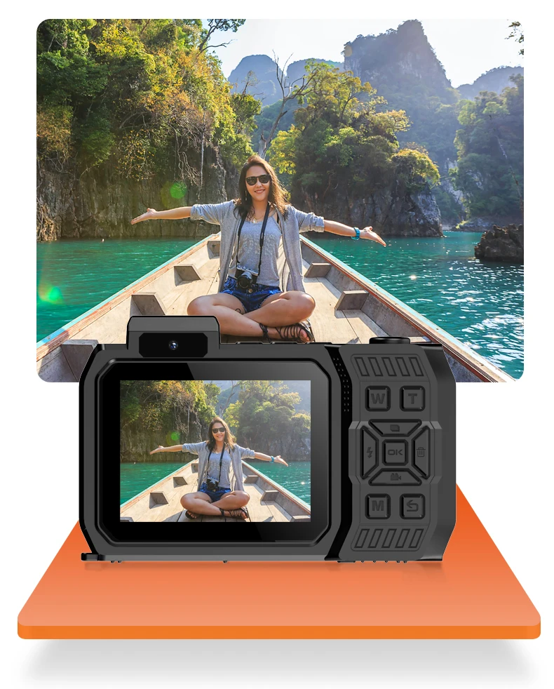 2024 Best Underwater 7 Meter Ip68 Waterproof Camera Dual Screen Compact ...