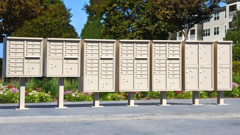 Usps Approved Cluster Mailbox Units With 16 Multi-tenant Door 2 Parcel ...