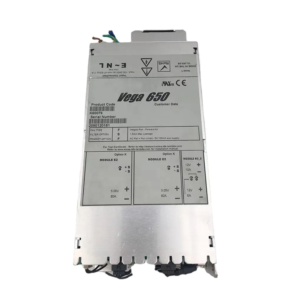 For TDK-Lambda Vega 650 K60076 Multi-Channel Device Power Supply Module ...
