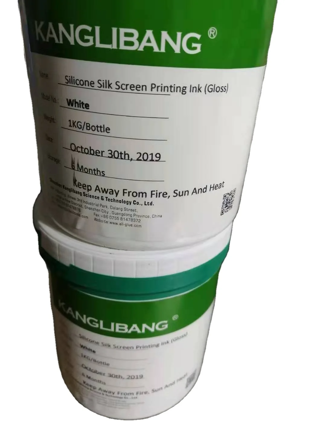 Ink And Catalyst Two Components Silicone Printing Ink For Printing On ...