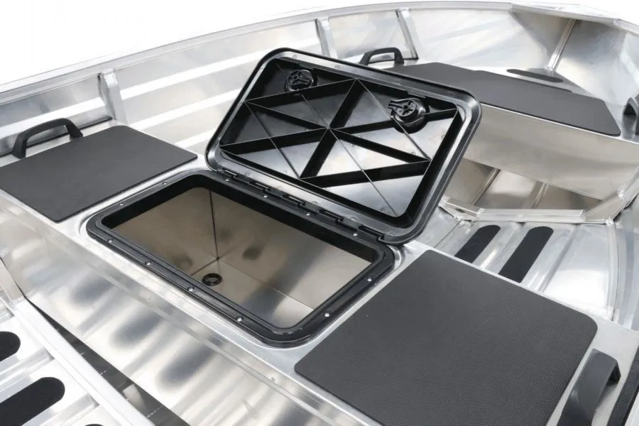 Kinlife 15ft Aluminum Rowing Boat - CE Certified & Durable