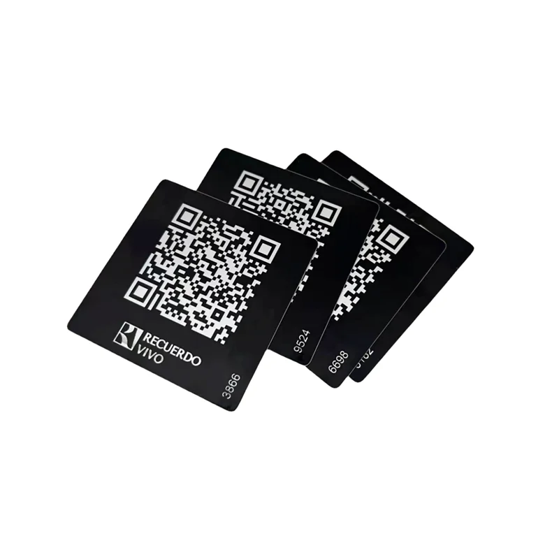 Custom QR Codes Label Anodized Aluminum Sub-Surface Screen-Printed ...