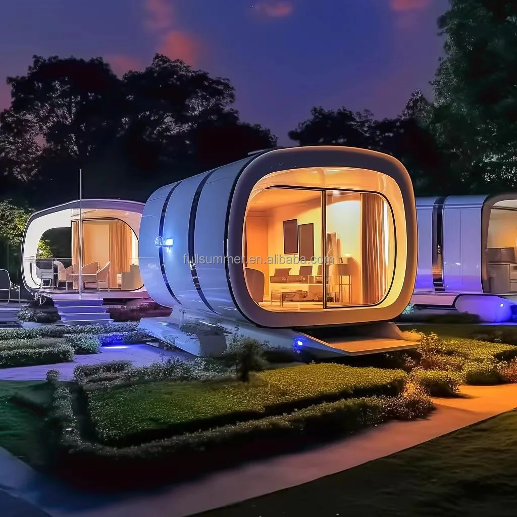 Tiny Home Space Mobile Home Prefab Apple Cabin Hotel Modern Modular ...