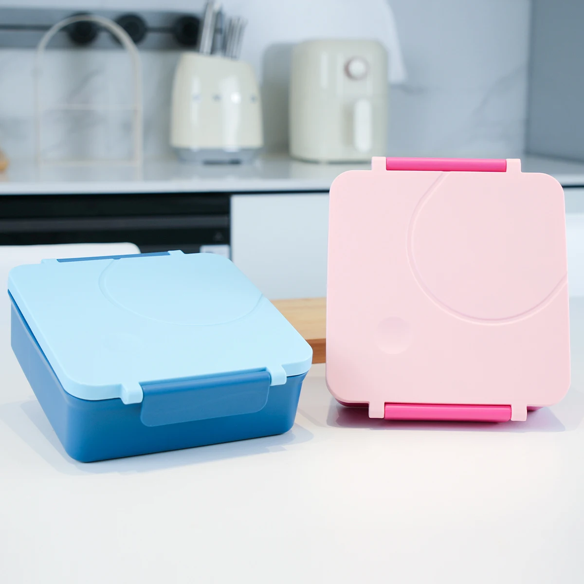 3 Compartment Division Bento Tiffin Box With Cutlery Kids Pp Lunch Box ...