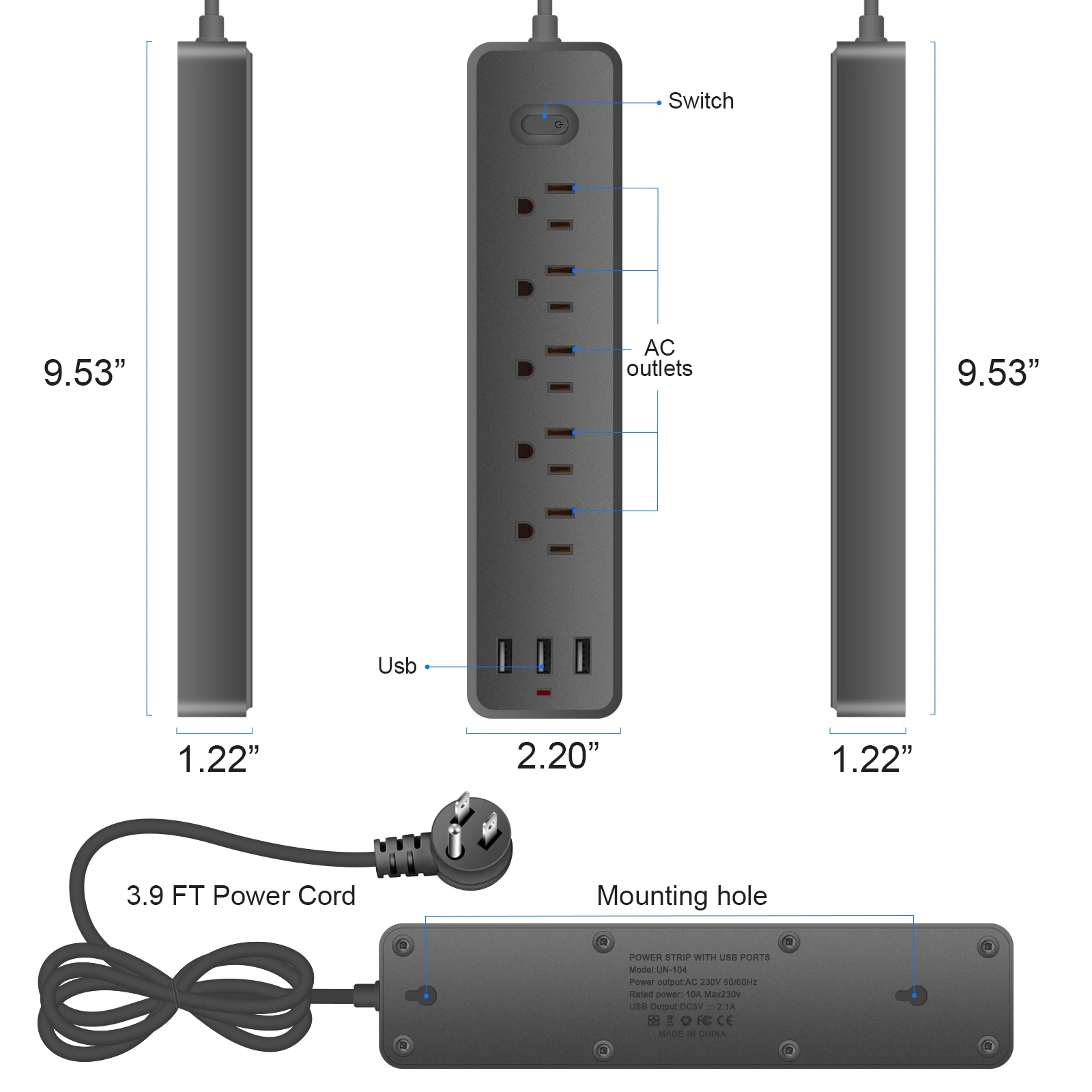 US Standard Plug Surge Protector - Reliable Power Solutions