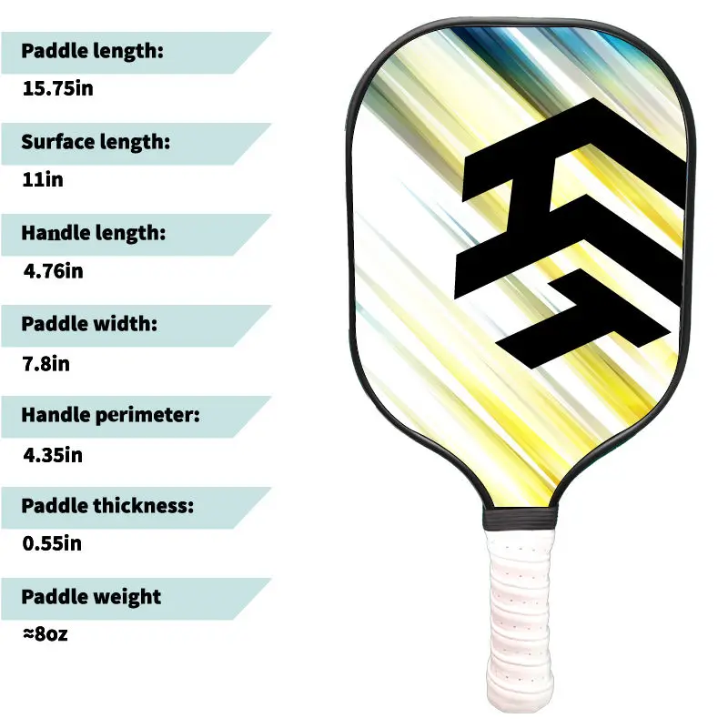 Fiberglass Pickleball Paddle Set Usapa Standard Pp Honeycomb Core 80z ...