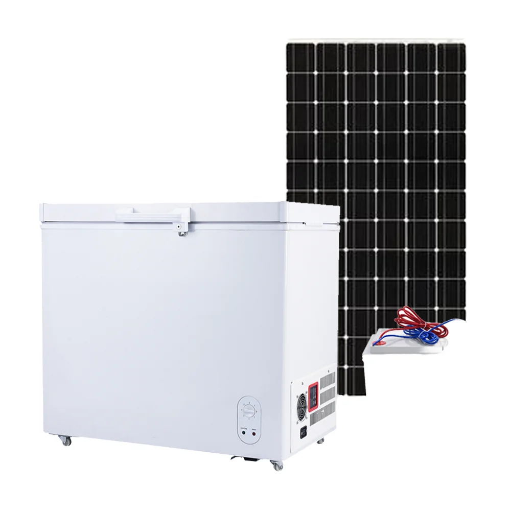 208L Deep Solar Chest Freezer 110mm Thickness Hybrid AC/DC 12V/24V 12V ...