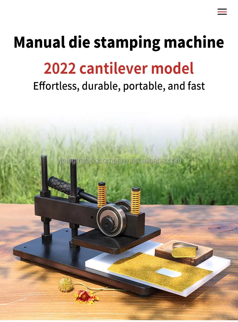 Heavy Duty Manual Paper Leather Die Cutting Press Machine