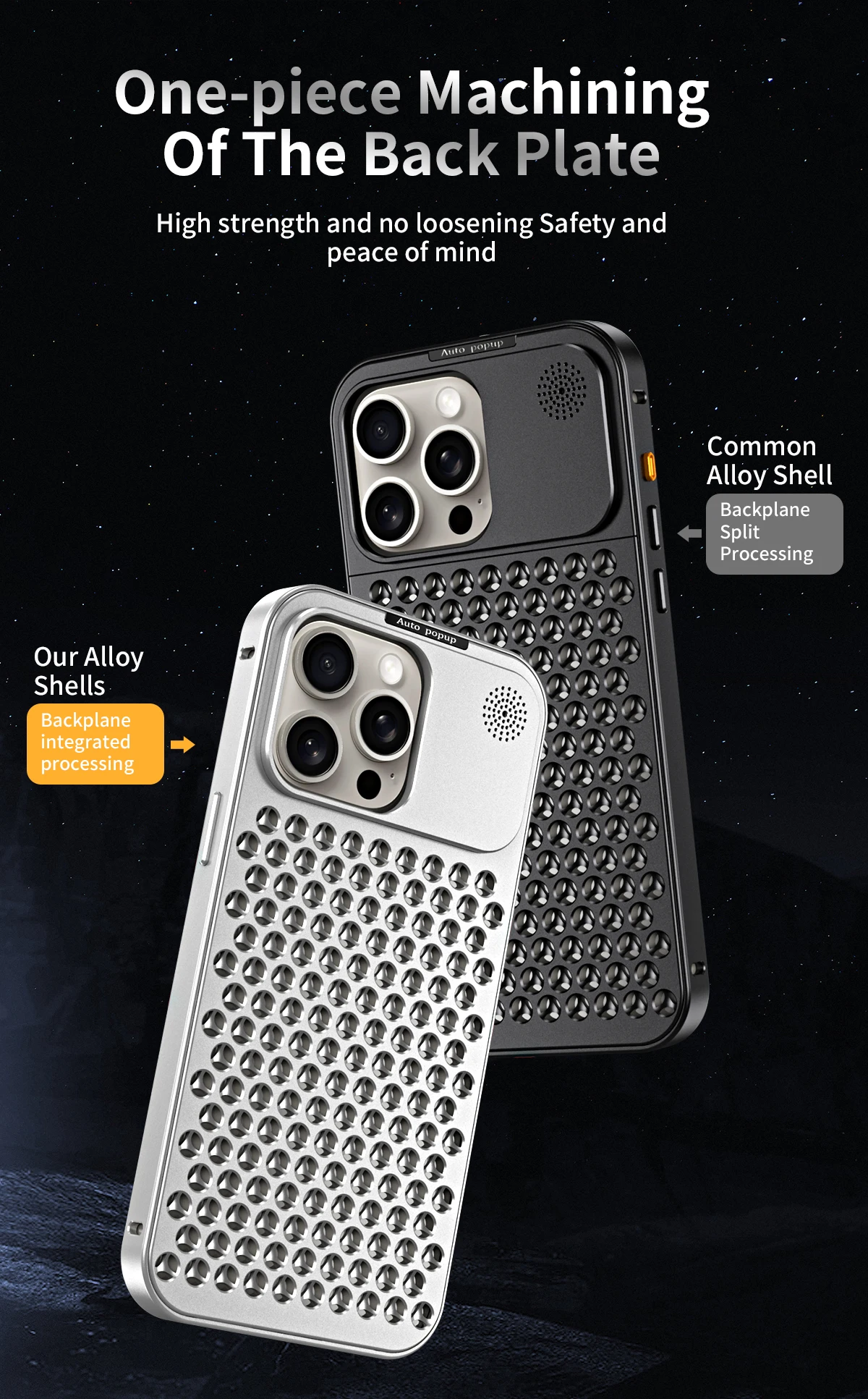 Full Metal Phone Case - Cooling, Shockproof, & Aromatherapy