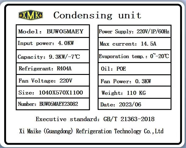 Open Type Cooling Unit 2hp Freezer Copeland Refrigeration Condensing ...