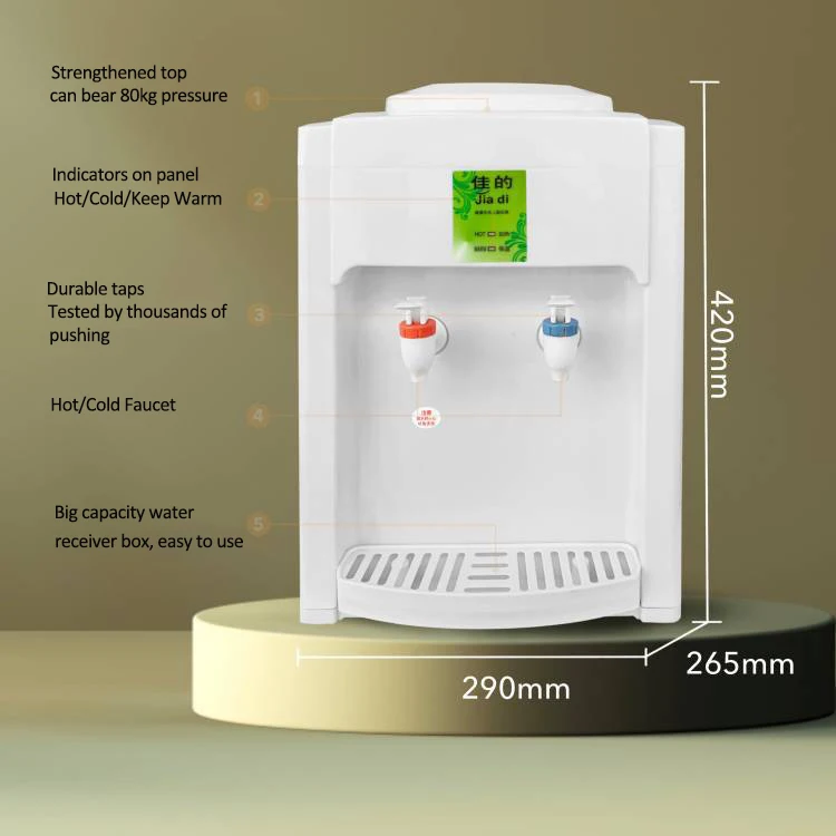 Myteck OEM Logo Desktop Water Dispenser Counter Top Traditional Hot ...