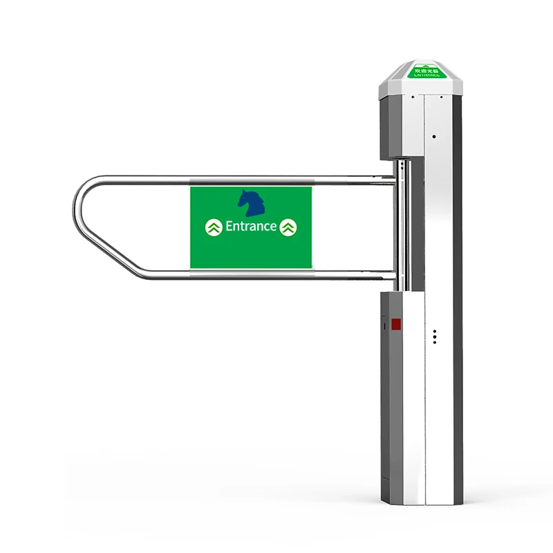 Entrance Safety Turnstile 2 Poles Gate Automatic Induction Supermarket ...