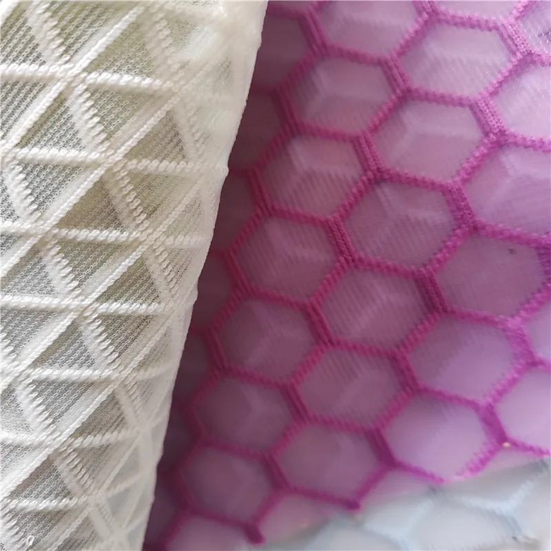 Hexagonal Soft Mesh Fabric 3d Mesh 100 Polyester Masonry Net Fabric For