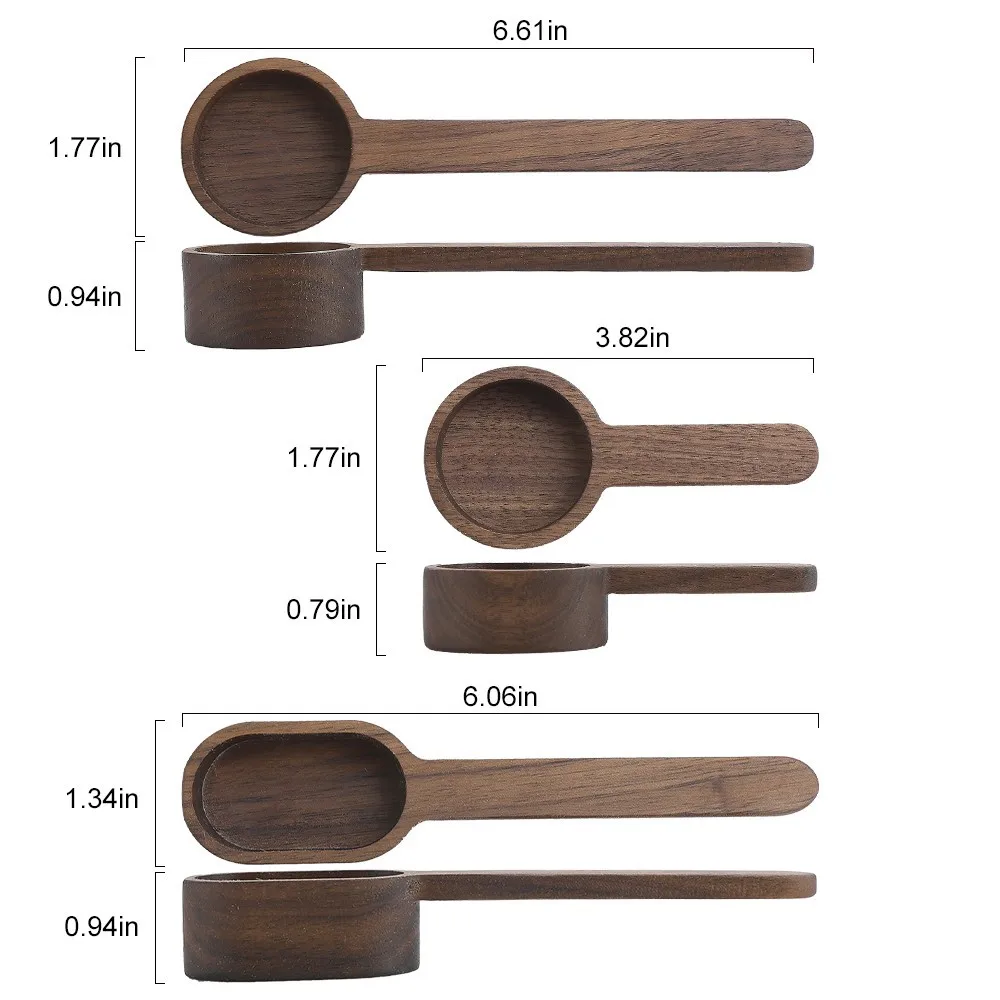 Wooden Coffee Bean Measuring Spoon - Sustainable & Stylish