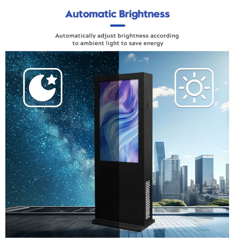 Dual Screen Totem Android Display Signage - Advertising Kiosk