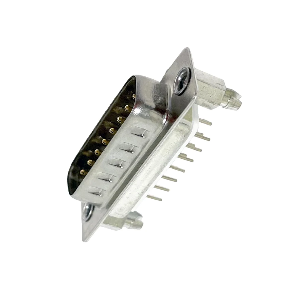 9 Pin D-sub Stamped Female Straight Connector With Harpoon Screws ...