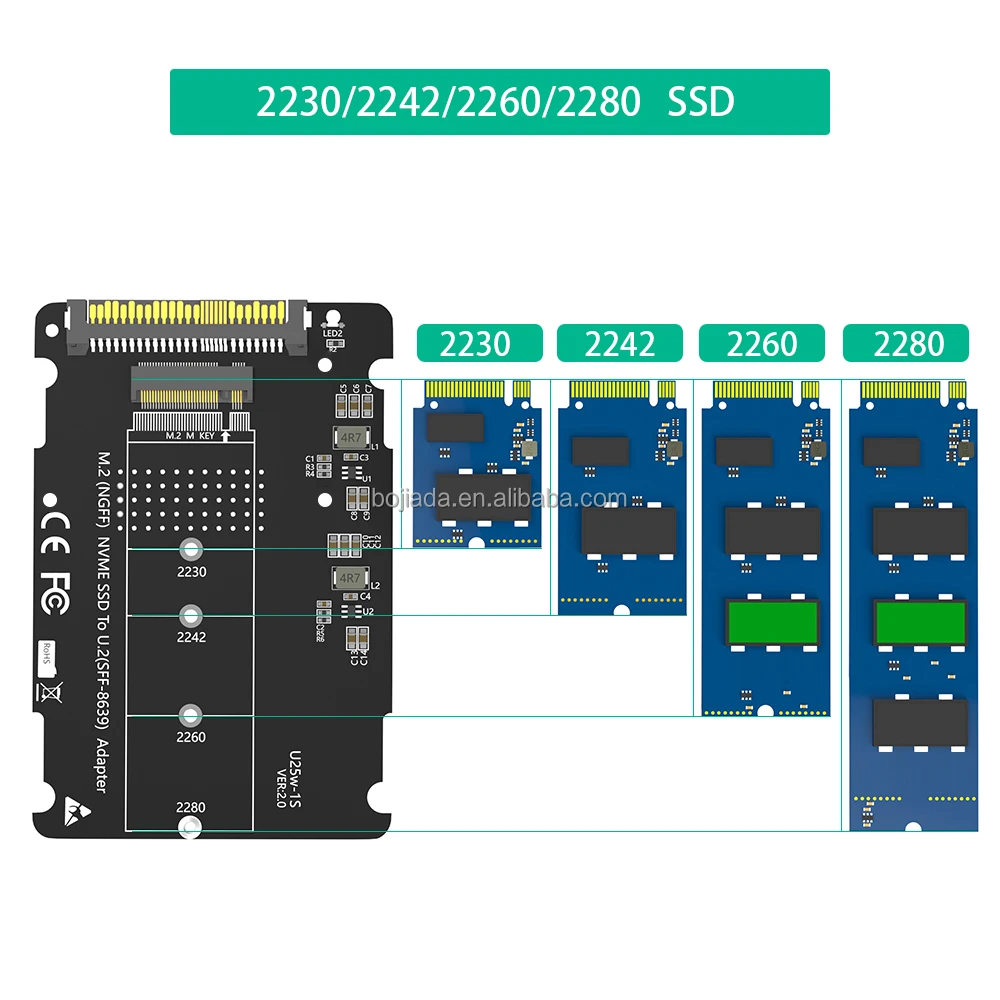 U.2 SFF-8639 to NGFF M.2 NVME SSD Adapter - Easy Data Transfer