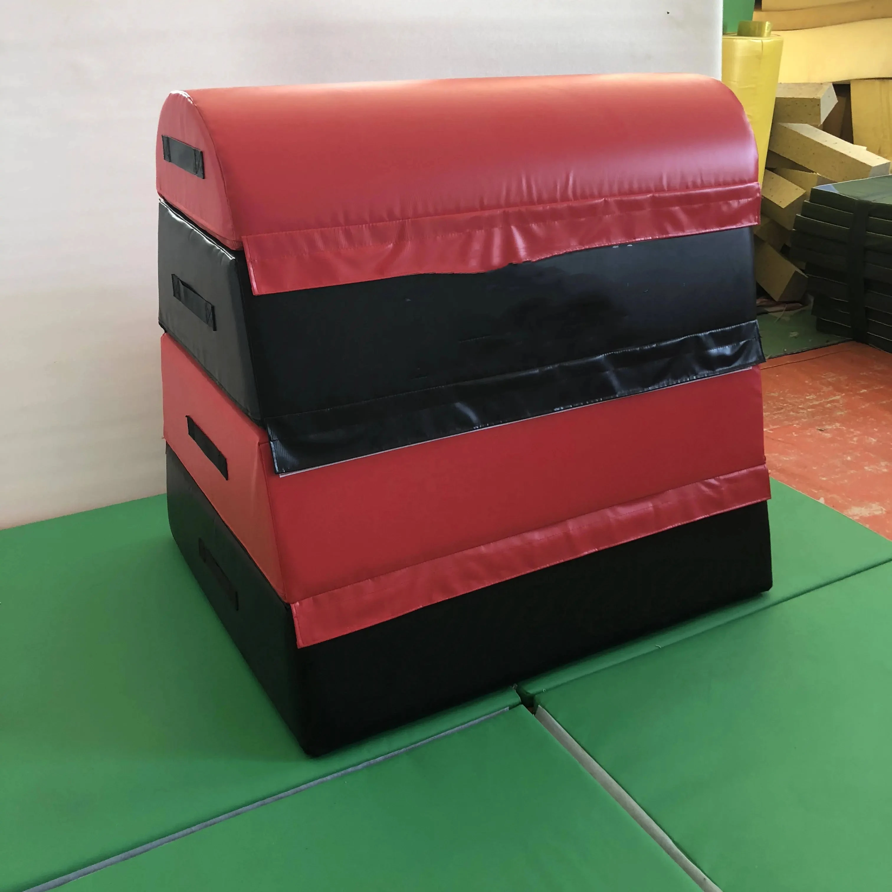 Folding Trapezoid Shape Parkour Spotting Vaulting Block - Buy Trapezoid ...