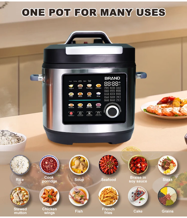 New Design Rice Cooker 12 Liter Stainless Steel Pressure Cooker