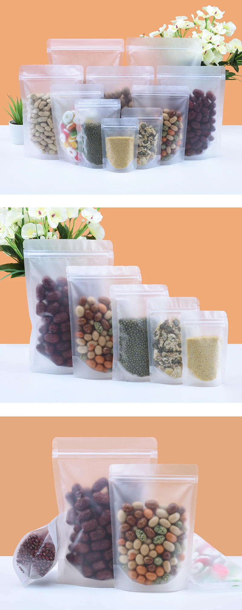 Matte Clear Plastic Bags - Durable & Environment Friendly