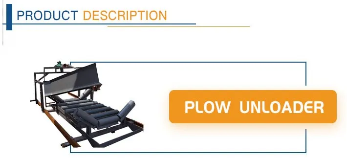 Simple Operation and Maintenance Plow Unloader for Belt Conveyors