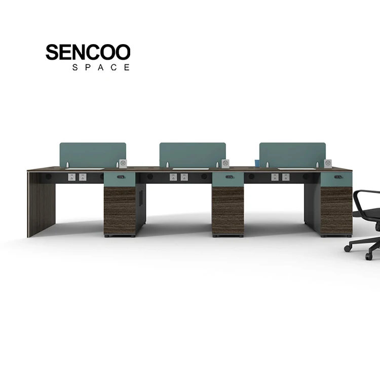Modern 2 Person Modular Office Cubicle Workstation Desk Office ...