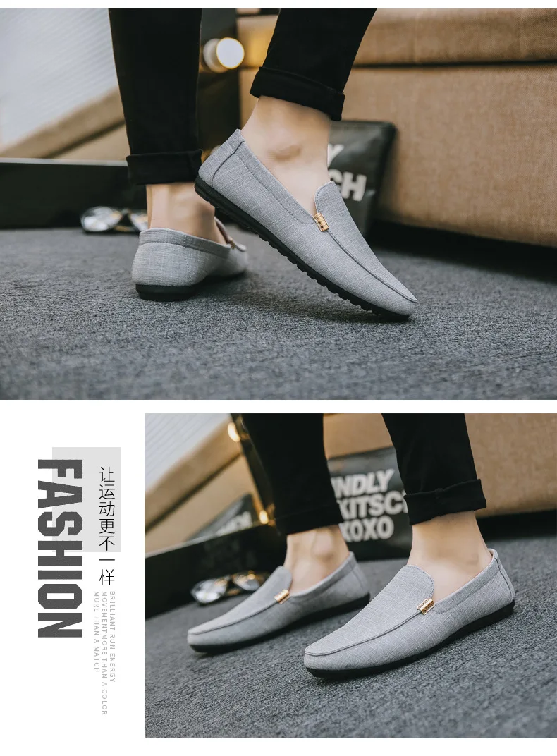 Low-Top Casual Men's Slip-On Shoes for Spring | Soft-Soled, Breathable ...