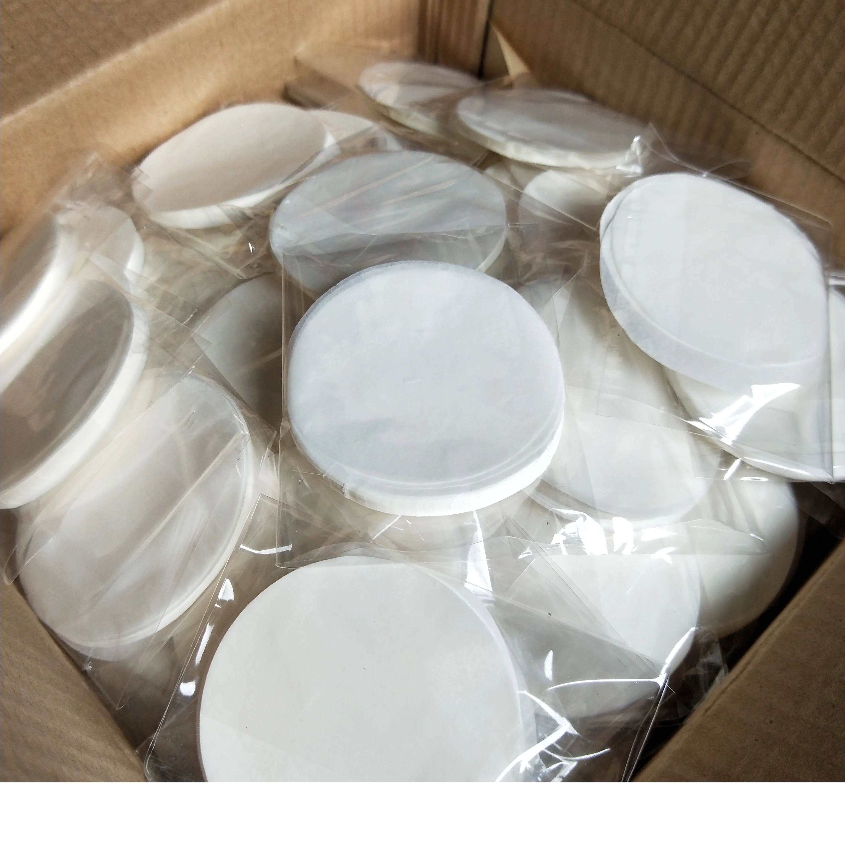 White Leak Proof Cup Lid Liners Round Sealing Paper Pads Waterproof ...