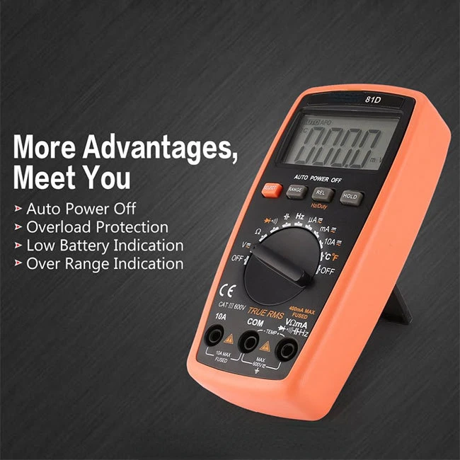 Decca 81d Small Size Digital Multimeter Auto Range 3999 Counts Display ...