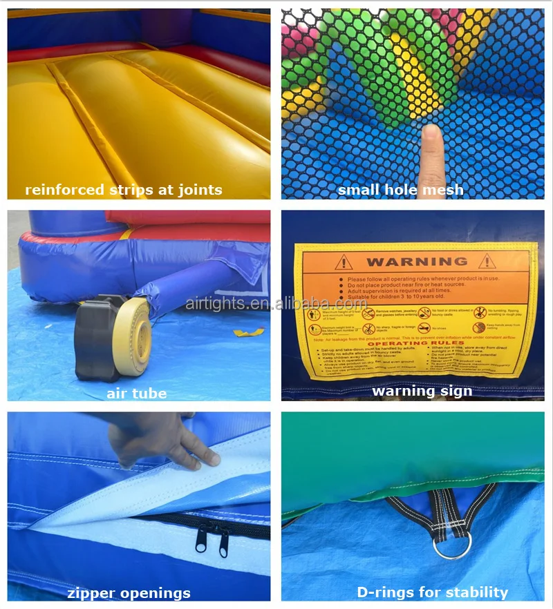 Quick Delivery Giant Inflatable Bounce House With Slide Commercial Fire ...