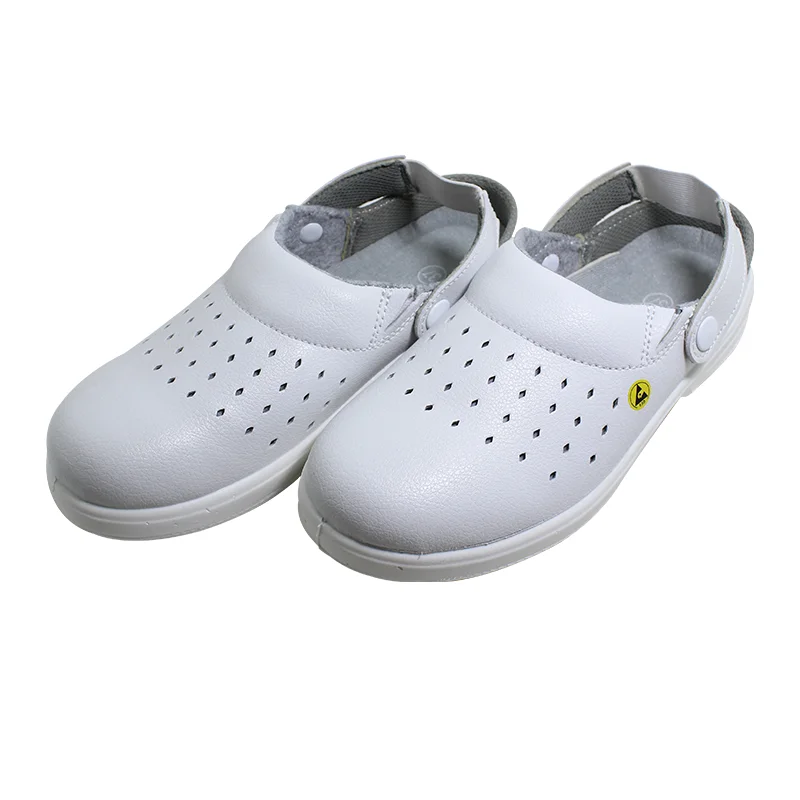 CA-452 Cleanroom ESD Safety Shoes/PU Leather Antistatic Working Shoes ...