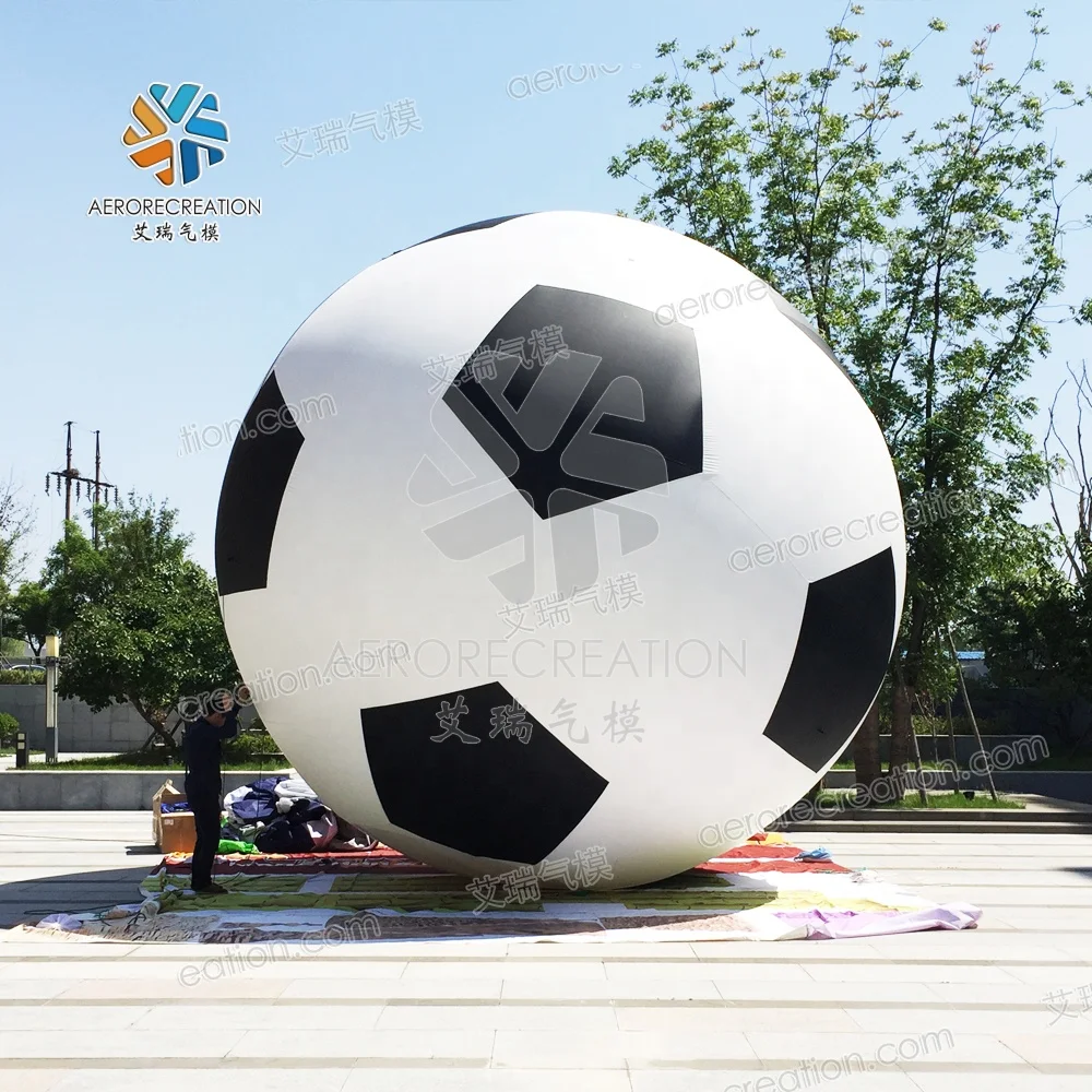 Aero Inflatable football/ soccer advertising pvc inflatable ball giant ...