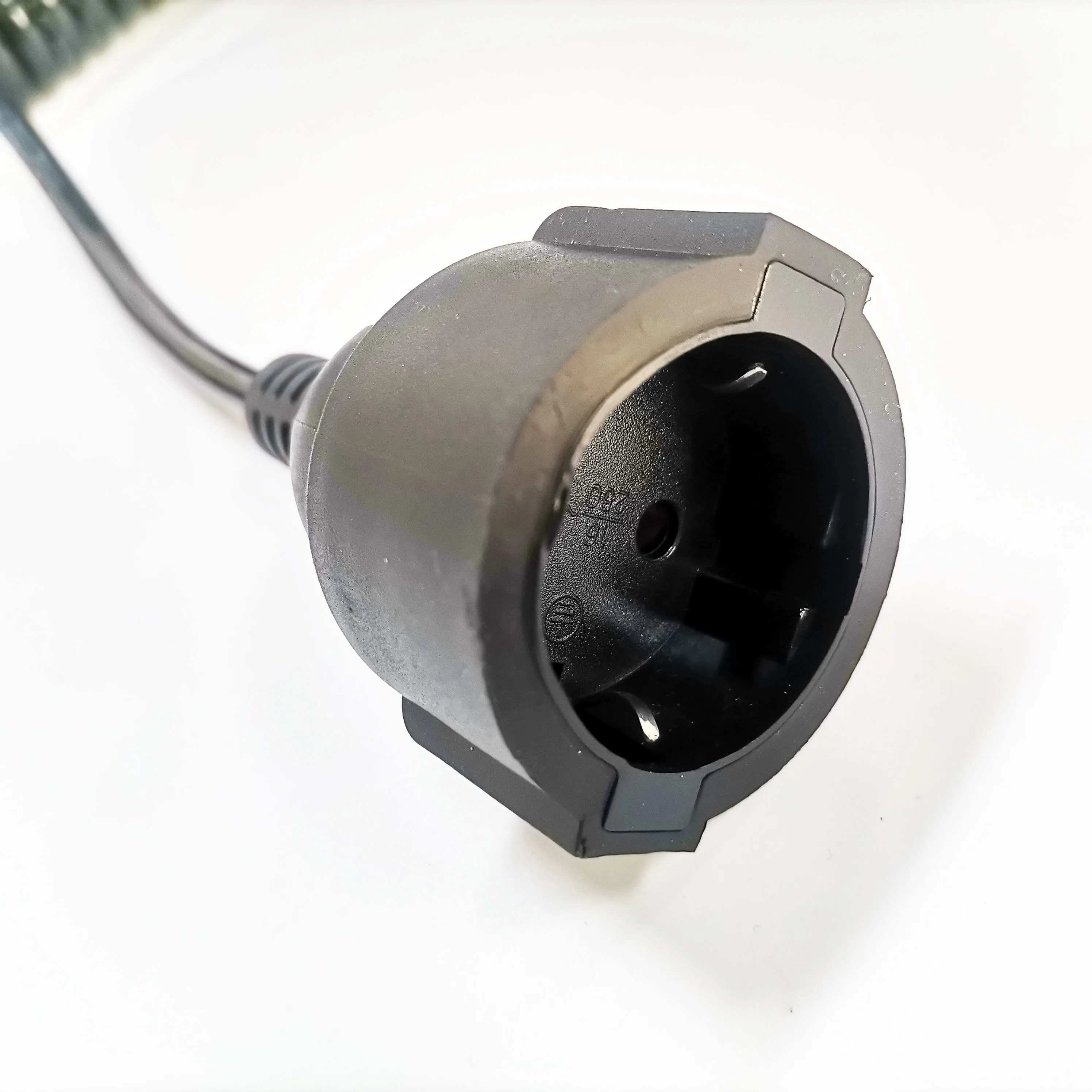 3 Cores 1mm2 Retractable Pu Coiled Flexible Extension Spiral Cable ...