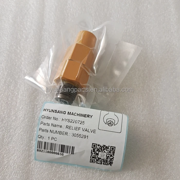 Válvula de alivio de piezas de excavadora 3055291 305-5291 CA3055291 ...