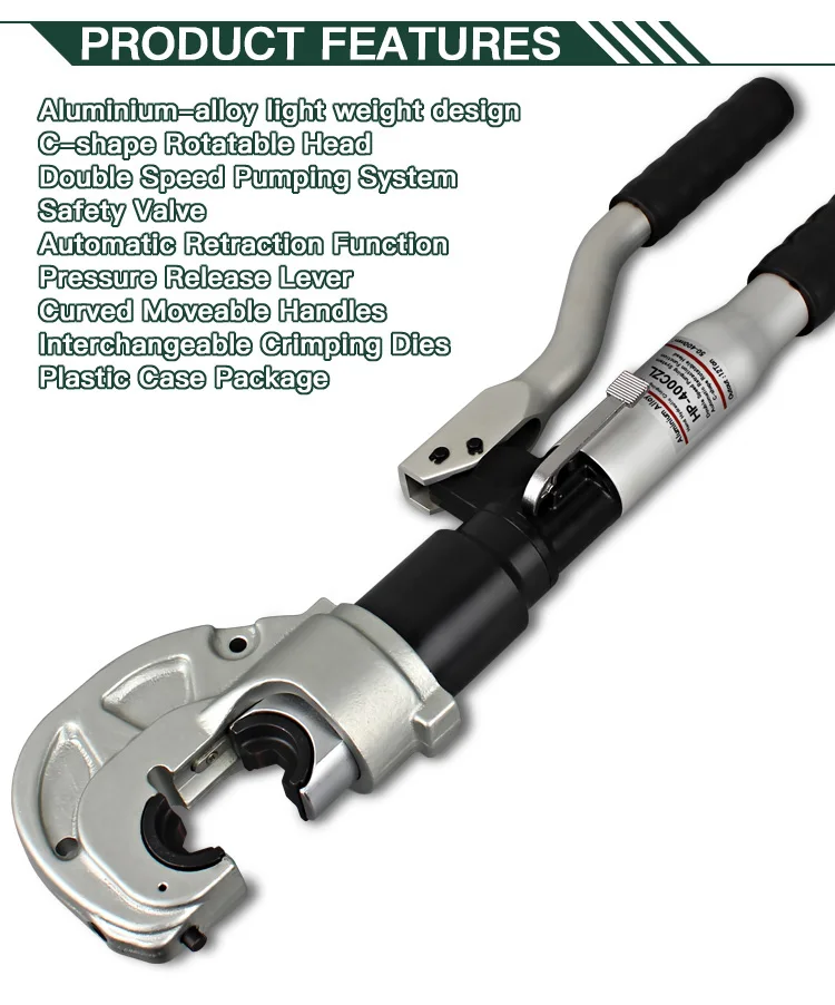 HP-400CZL Double Speed Integrated Hydraulic Crimping Tool with ...