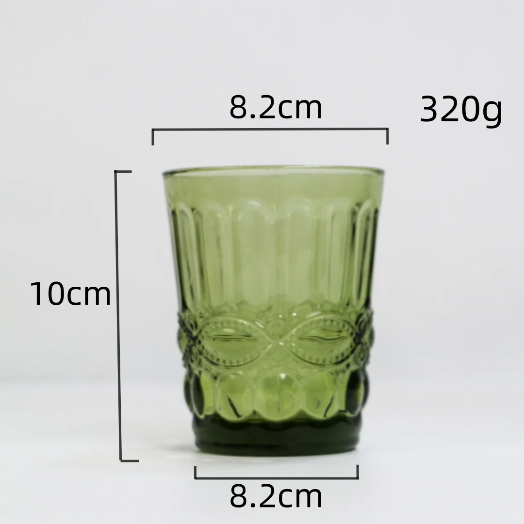 Wholesale Custom Colorful Vintage Glass Wine Goblets