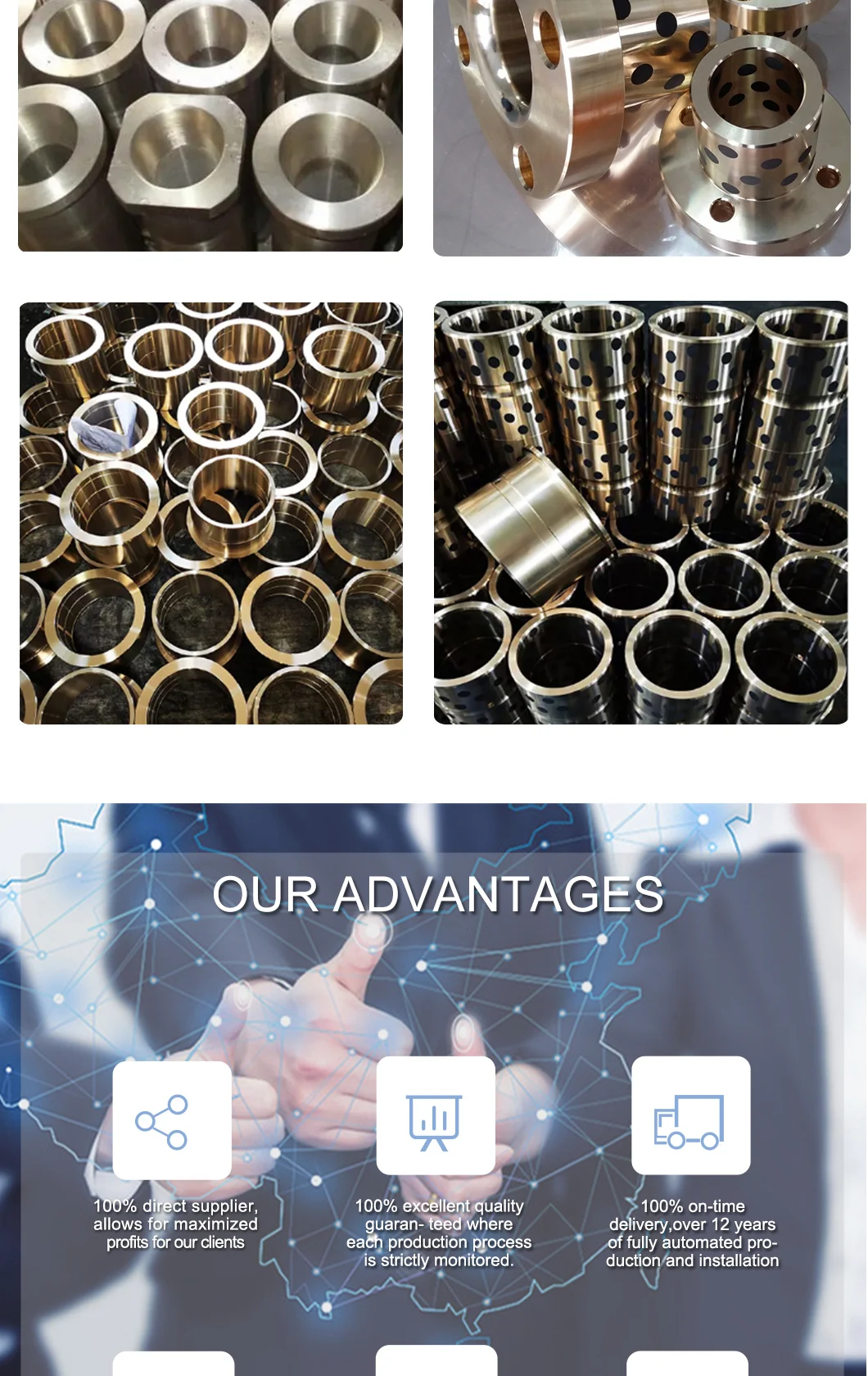 JDB Oilless Self-Lubricating Graphite Bronze Bushings - OEM | Wholesale