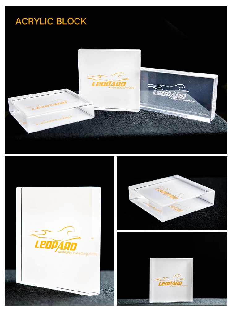 Wholesale Price Acrylic Sign Board Cube Company Name Acrylic Stamping ...