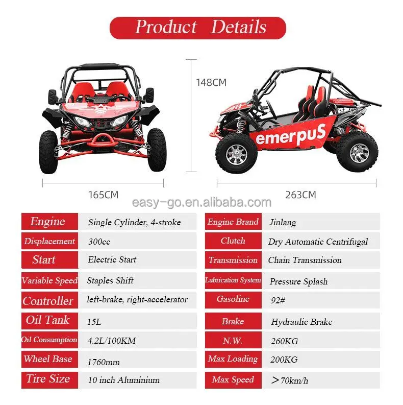 1100cc China 500cc 4x4 Dune Buggy for Sale - Fun & Thrill