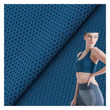 Breathable Sports Wear Nylon 4 Way Stretch Knitted Honeycomb Textured ...
