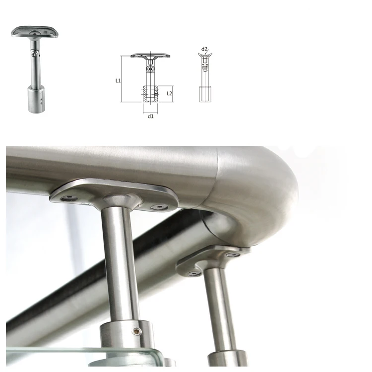 Adjustable Post Saddle Brackets for Stainless Steel Railings