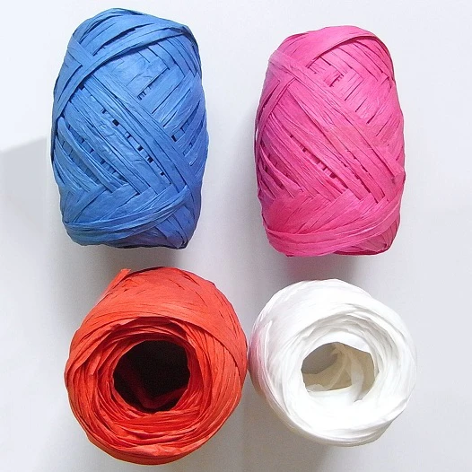 Wholesale 200m Natural Paper Raffia Ribbon Roll Raffia Yarn For Diy ...